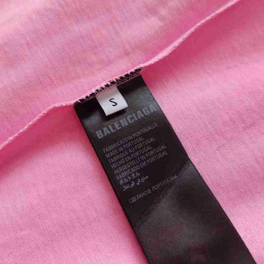 Tops | Balenciaga Style Pink Gothic Logo Oversized Tshirt Streetwear ...